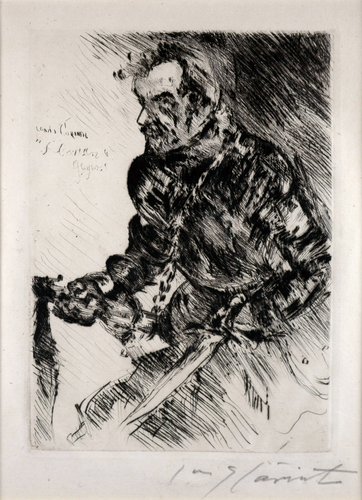 Lovis Corinth, Rudolf von Rittner as Florian Geyer, 1924, Etching for ...