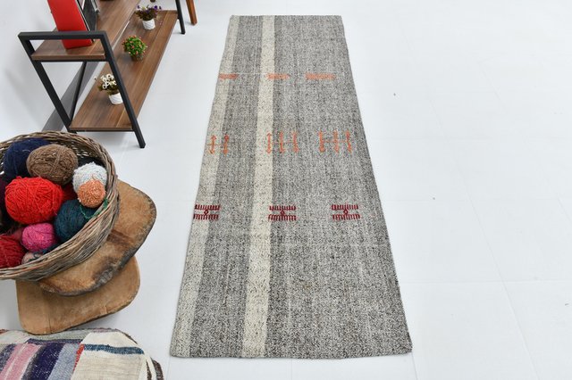 Kilim Flatweave Runner Rug for sale at Pamono