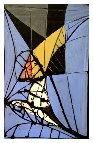 Mathias Wunderlich, Insekt, 2020, Acryl auf Papier bei Pamono kaufen