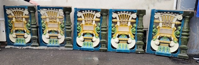 19th Century Glazed Earthenware Panels by Emile Müller for Müller Ivry ...