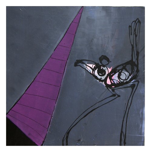 Mathias Wunderlich, Vogel, 2020, Acryl auf Leinwand bei Pamono kaufen