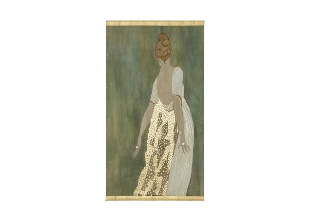 Art Deco Style Figure, 20th-21st Century, Canvas Painting for sale at ...