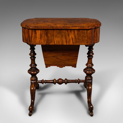 English Victorian Ladies Work Table in Walnut from Waring & Gillow ...