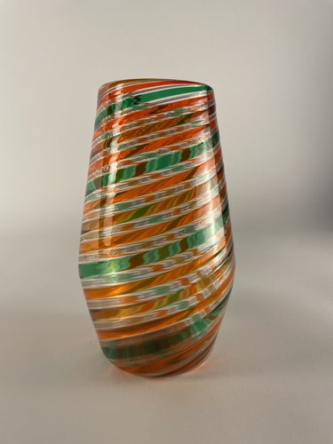 Vase with Colored Rods from Fratelli Toso, 1990s for sale at Pamono