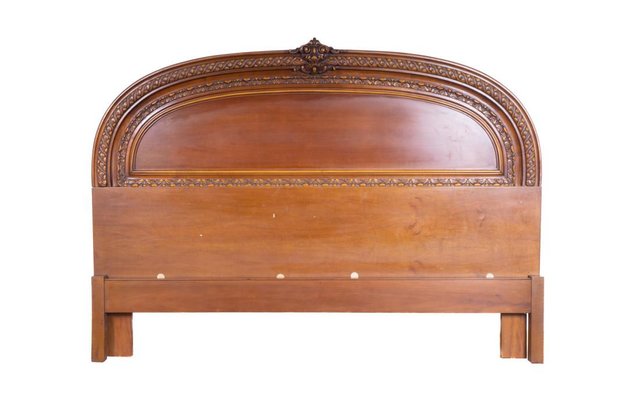 Roncoroni Carved Headboard in Walnut Roncoroni Italy for sale at Pamono