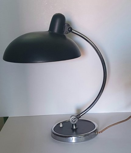 Seltene schwarze President 6631 Schreibtischlampe aus Erstproduktion von Christian Dell für ...