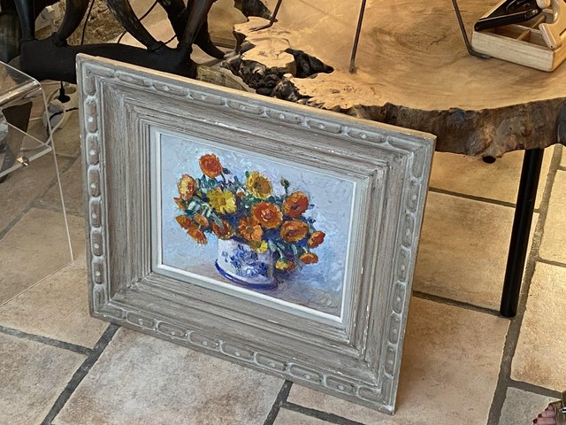 Pierre Giffard, Blumenstrauß, Gemälde, Gerahmt bei Pamono kaufen