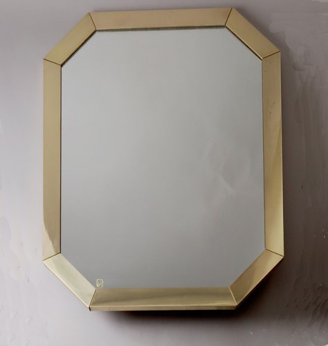 Large Brass Mirror from United Advertising Facilities, 1980s for sale ...
