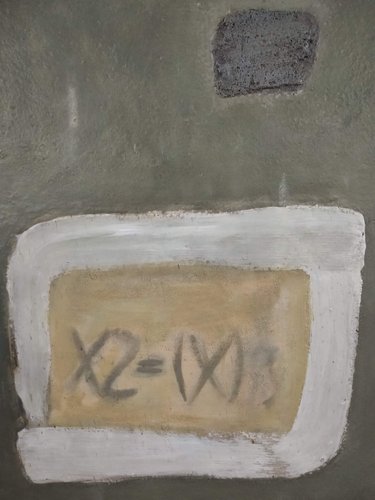 Rey Polo, Composition, 1980, Oil on Wood for sale at Pamono