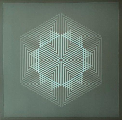 Jim Bird, Tribute to Vasarely 3, 1972, Photolithograph for sale at Pamono