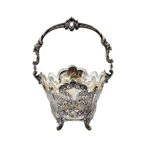 Austrian Silver Candy Vase, 1860s for sale at Pamono