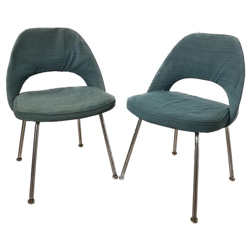 Set of Conference Chairs with Steel Legs by Saarinen, 1960s for sale at ...