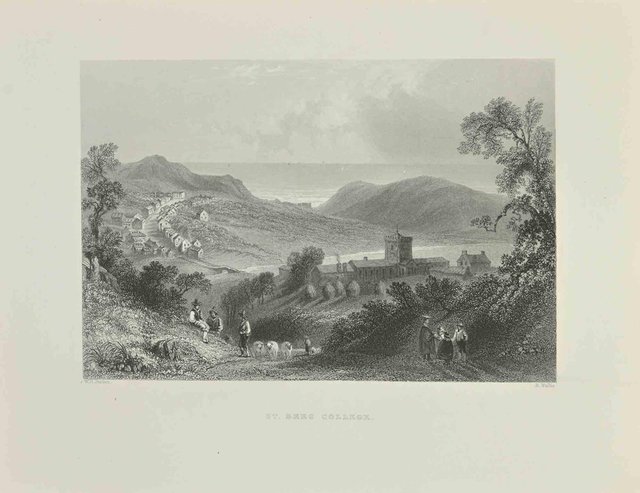 J. C. Armytage, St. Bees College, Etching, 1845 for sale at Pamono