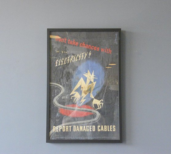WW2 Factory Safety Poster, 1940s for sale at Pamono