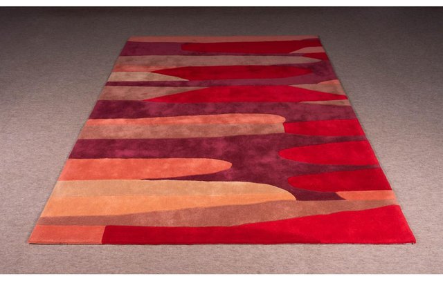 Tallinn Rectangular Rug in Red for sale at Pamono