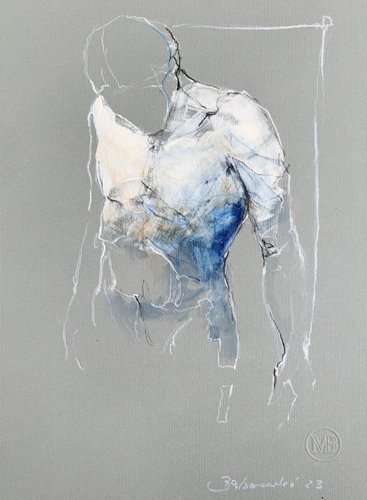 Michal Bajsarowicz, Desnudo, Acrílico sobre papel, siglo XXI en venta en Pamono