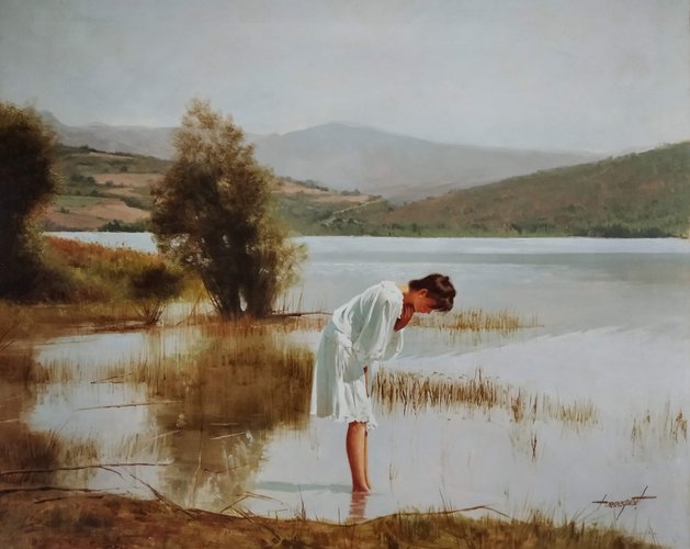 Enric Torres Prat, Landscape, 1995, Oil on Canvas for sale at Pamono