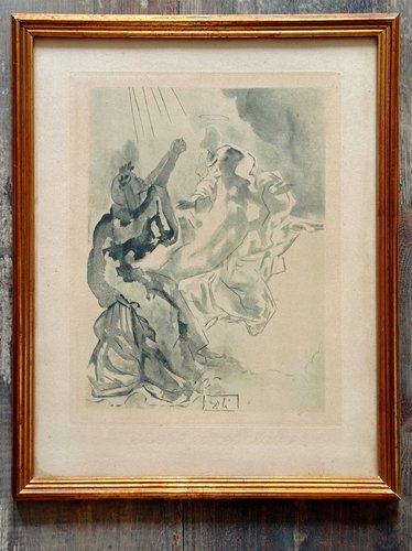 Salvador Dali, Divine Comedy Paradise #5, Color Woodcut, 1960, Framed ... Salvador Dali, Divine Comedy Paradise #5, Color Woodcut, 1960, Framed ...
