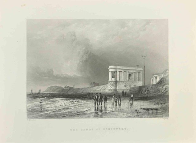 J.C. Armytage, The Sands at Southport, Etching, 1845 for sale at Pamono