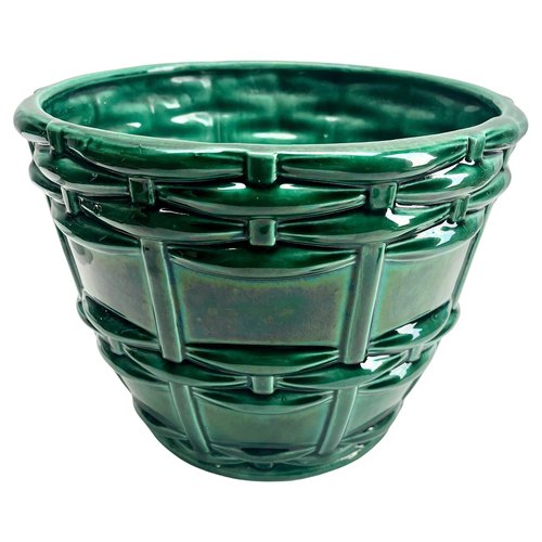 Art Nouveau Handmade and Hand Glazed Planter from Saint Clement, 1930s ...