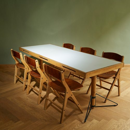 Dining Table and Chairs by Marc Held for Ibm, 1980s, Set of 7 for sale ...