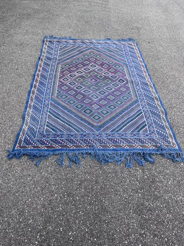 Vintage Blue Rug, 1984 for sale at Pamono