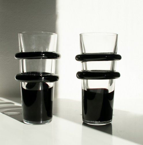 Vases in Original Murano Glass by Carlo Moretti, Set of 2 for sale at ...