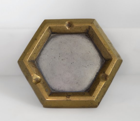 Vintage Cast Brass and Aluminium Hexagonal Ashtray by David Marshall ...