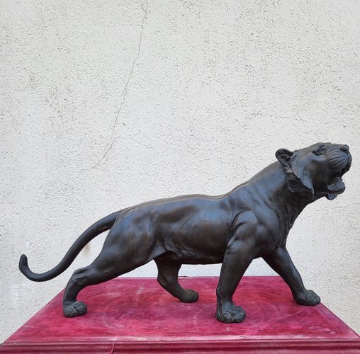 Japanese Meiji Artist, Tiger Sculpture, 19th Century, Bronze for sale ...