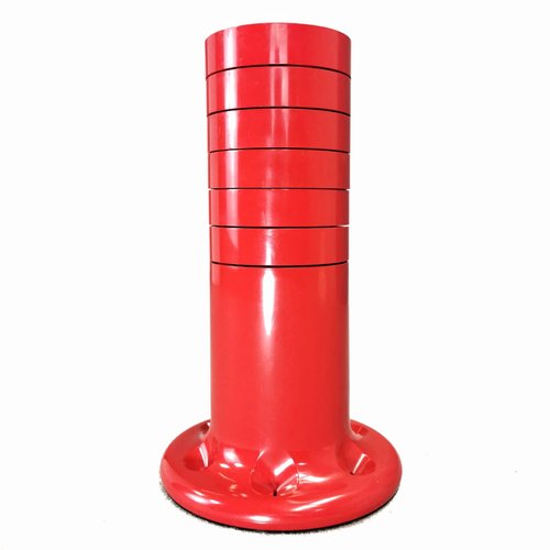 Space Age Pluvium Umbrella Stand in Red Plastic by Giancarlo Piretti ...