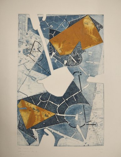 Joan Vilacasas, Da Vinci Diu, 1974, Tinte auf Papier bei Pamono kaufen