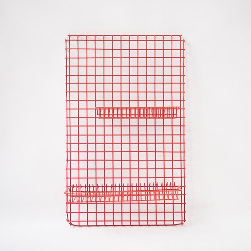 Mesh Metal Wall Shelf, 1980s for sale at Pamono