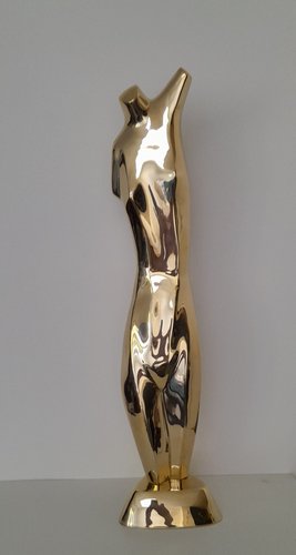 Escultura grande de latón desnudo de Emiel De Block en venta en Pamono