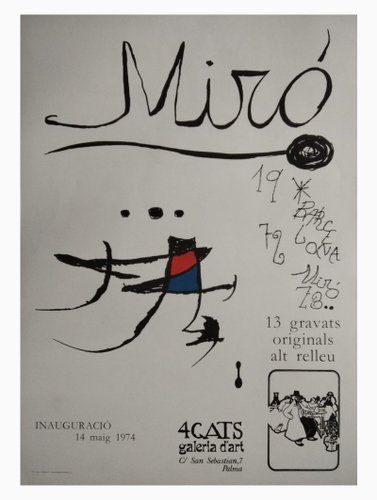Joan Miró, Cats, Original Engravings, 1974, Set of 13 for sale at Pamono