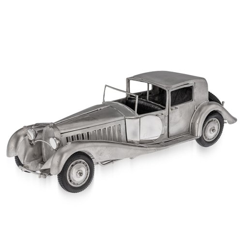 20th Century Silver Bugatti Royale Type 41 Car Model by L. Donati ...