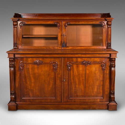 Large Antique English Morning Room Cabinet, 1840 for sale at Pamono