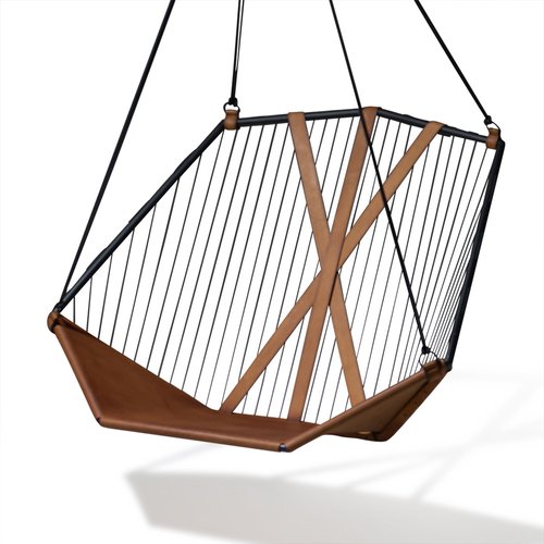 Moderner geräumiger Ledersessel von Studio Stirling bei Pamono kaufen