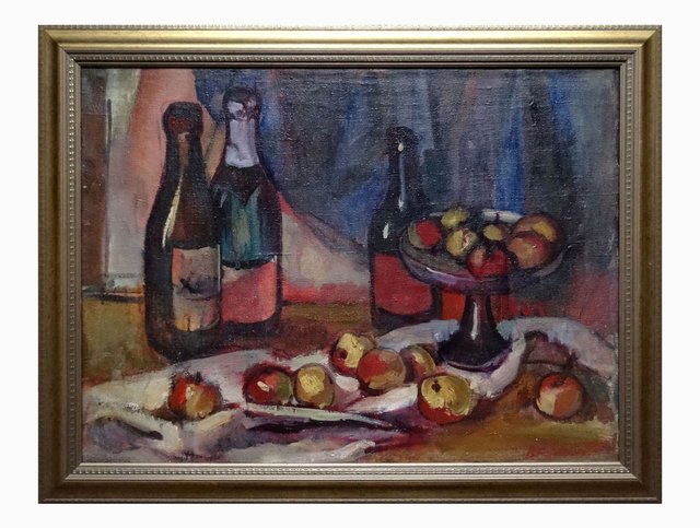 Biruta Baumane, Still Life with Apples, 1961, Oil on Canvas for sale at ...