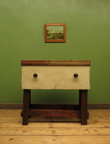 Rustic Handmade Kitchen Side Table for sale at Pamono