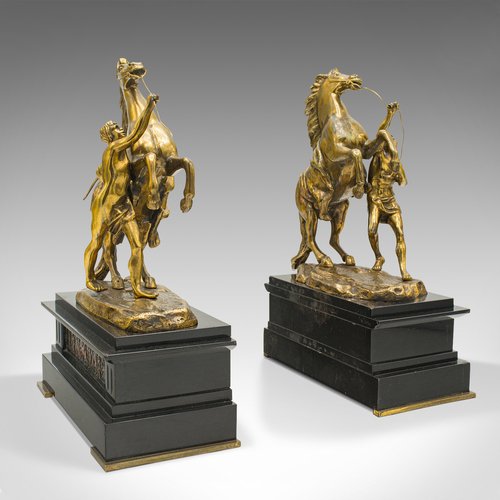 French Marly Horse Bookends, 1860s, Set of 2 for sale at Pamono