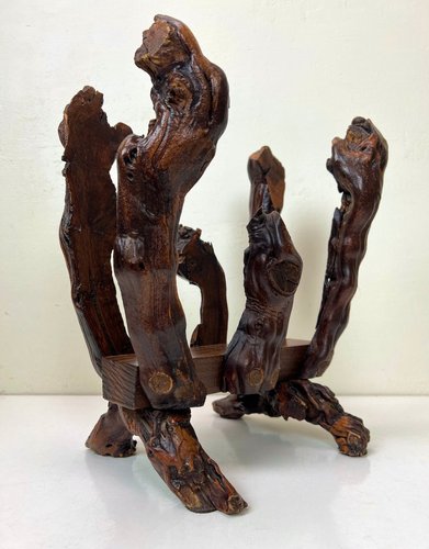 Organic Root Magazine Holder in Vine Cep Wood, France, 1960s for sale ...