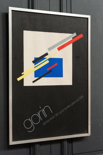 Poster im Metallrahmen von Gorin, 1970er bei Pamono kaufen