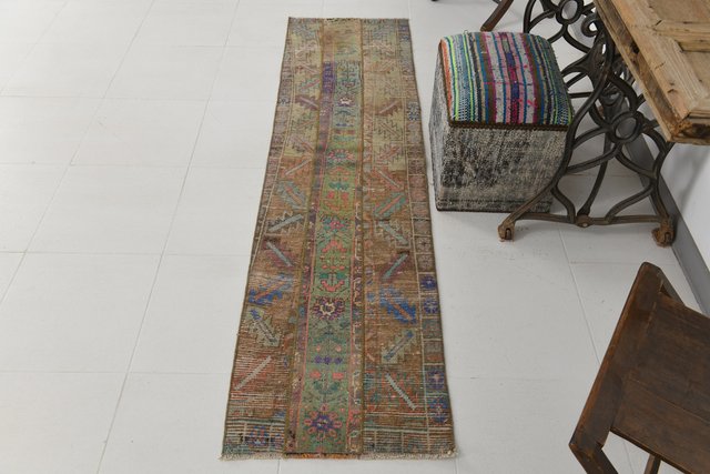Turkish Runner Rug in Wool for sale at Pamono