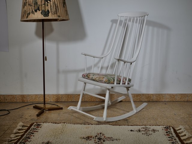 Vintage Swedish Rocking Chair by Lena Larsson for Nesto, 1960s for sale ...