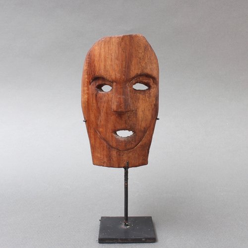 Carved Wooden Traditional Mask, 1970s for sale at Pamono