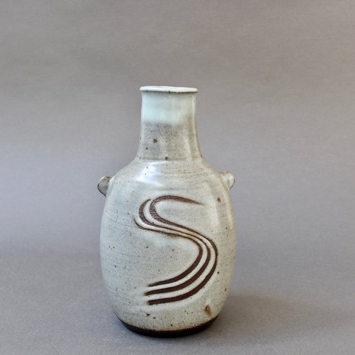 Japanese Style Ceramic Vase with Lugs by Janet Leach, 1980s for sale at ...
