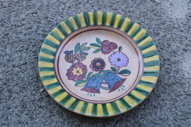 Ceramic Plate from ICS Dolker Kowaliska, 1920s for sale at Pamono
