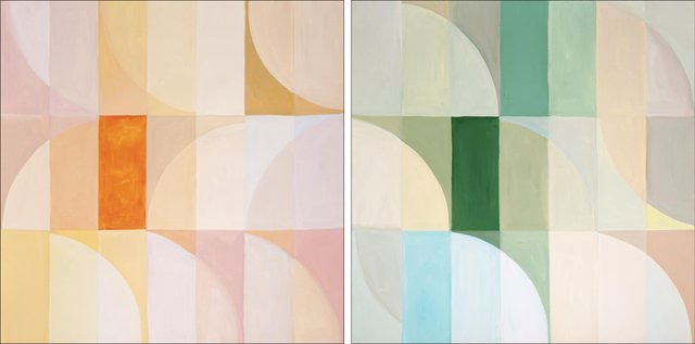 Natalia Roman, Desert Oasis Mirage, 2023, Acryl auf Aquarellpapier bei Pamono kaufen