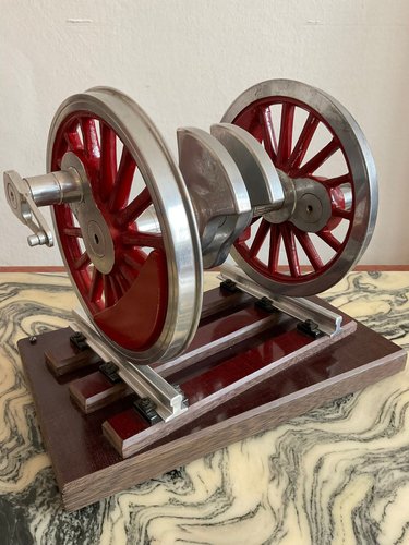 Spoke Wheel Model of Railway on Tracks, 1930s for sale at Pamono