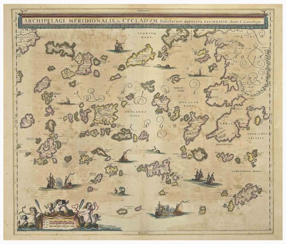 Johannes Janssonius, Antique Map of Archipela Meridionalis, Etching ...